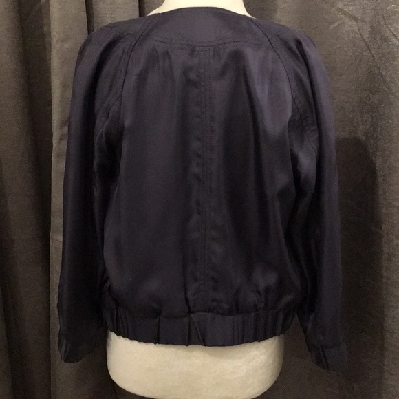 Club Monaco | Jackets & Coats | Club Monaco Silk Varsity Jacket | Poshmark